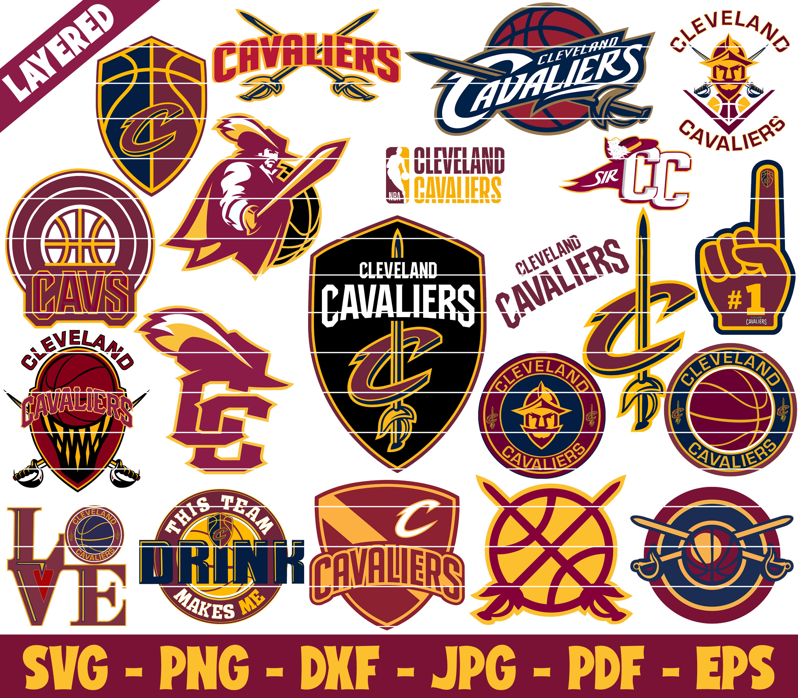 Cleveland Cavaliers Logo SVG Sport Team Logos NBA Team Logo | Etsy