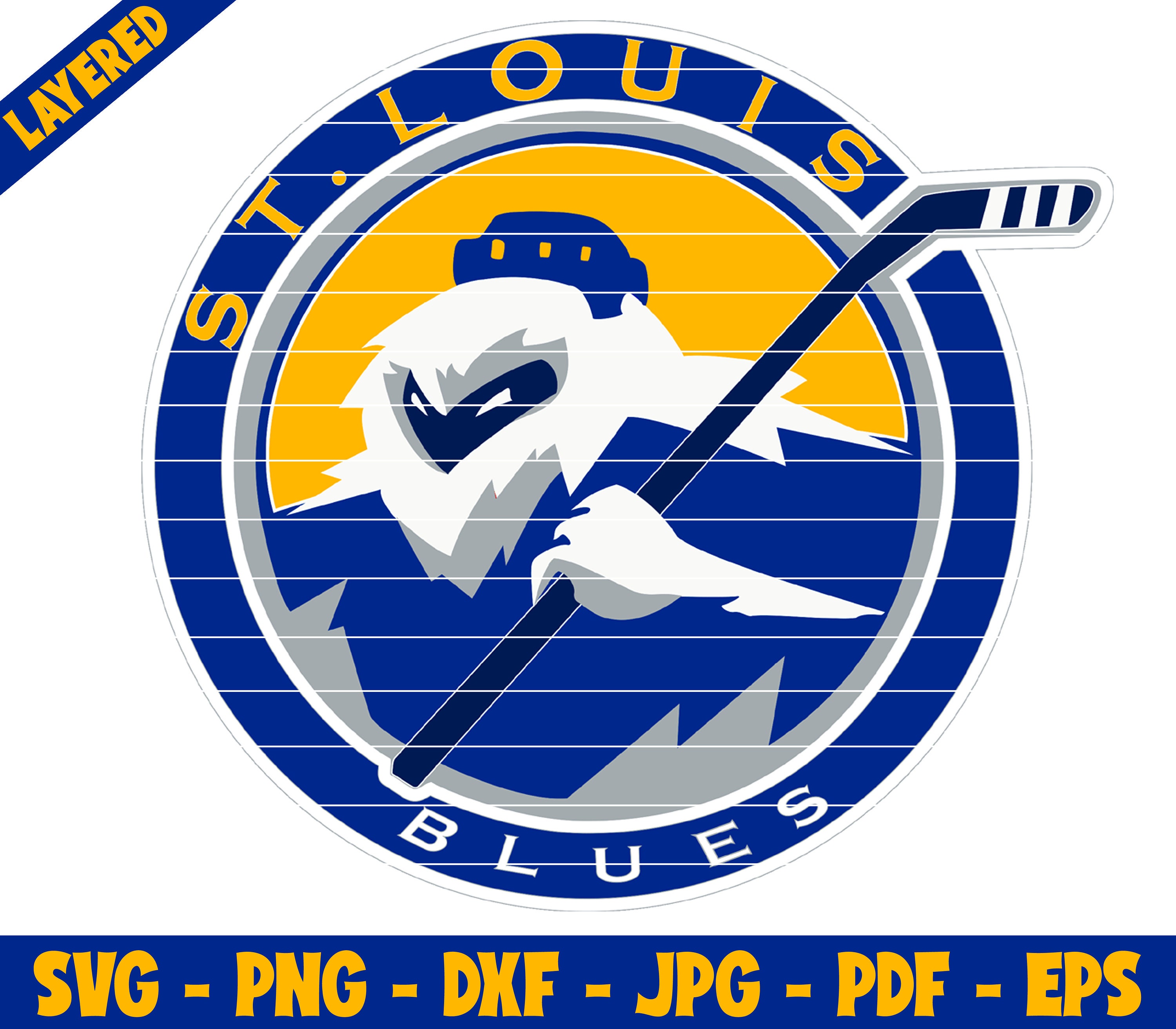 St. Louis Blues Svg St Louis Blues Hockey Team Hockey logos | Etsy