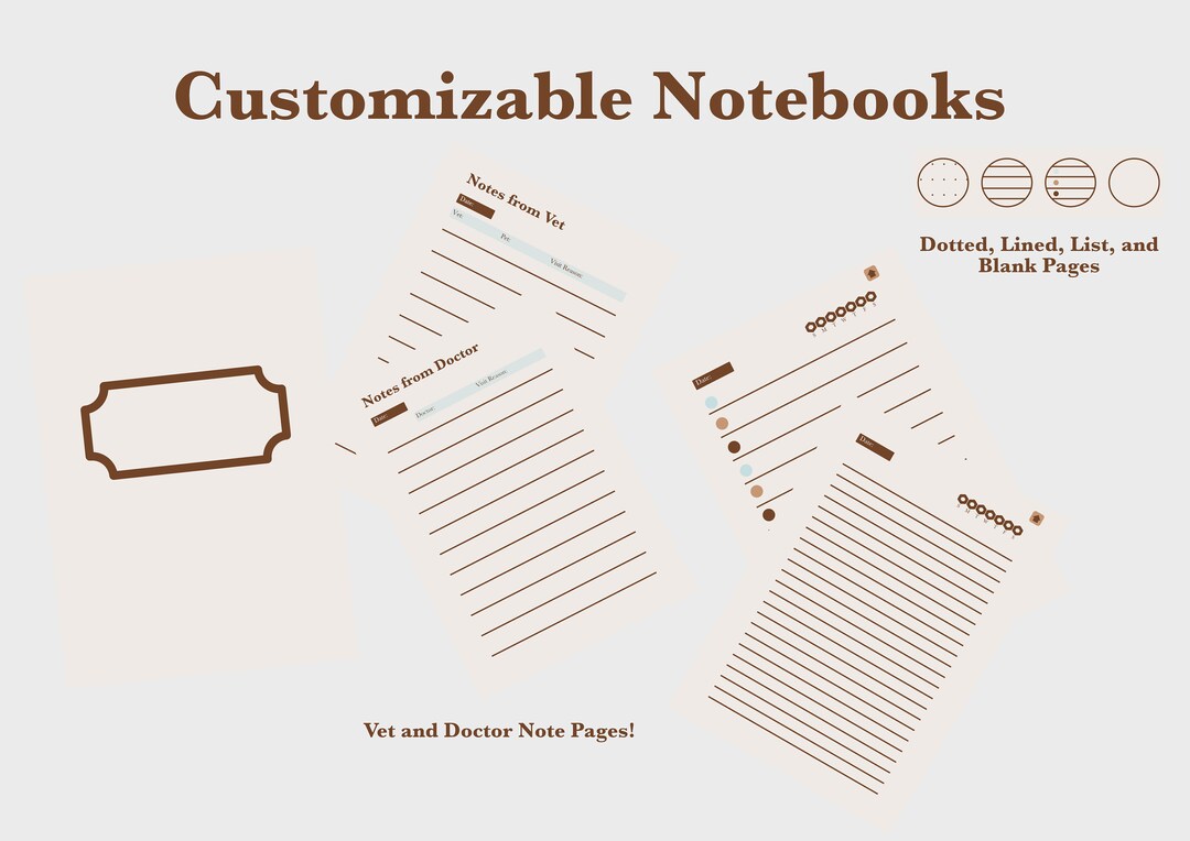 Custom Notebooks Personal Planner 2024 and 2025 Assignment Tracker Back ...