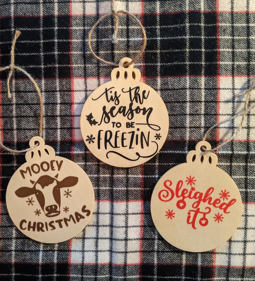 Whimsical Christmas Ornament Set - Etsy