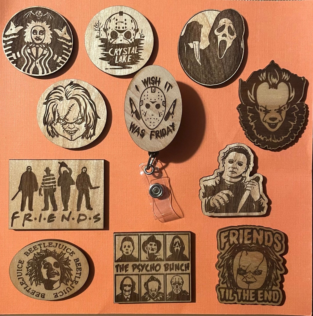 Horror Movie Themed Retractable Badge Reel Scary Movie Etsy horror-movie-themed-retractable-badge-reel-scary-movie-etsy