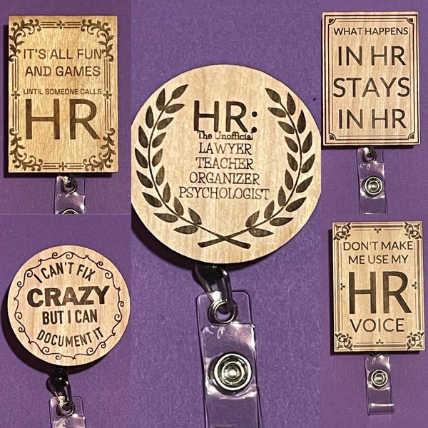 Hr Badge Reels - Etsy