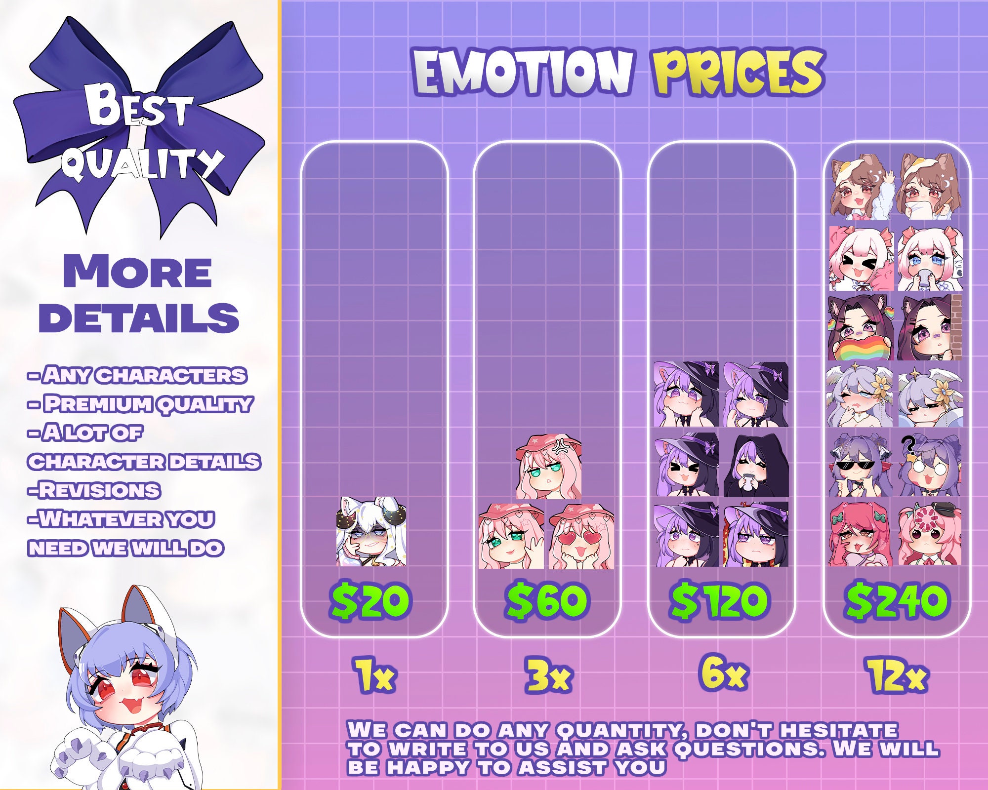 Custom Emotes, Emojis, Sticker or Sub Emotes for Your Twitch, Youtube ...