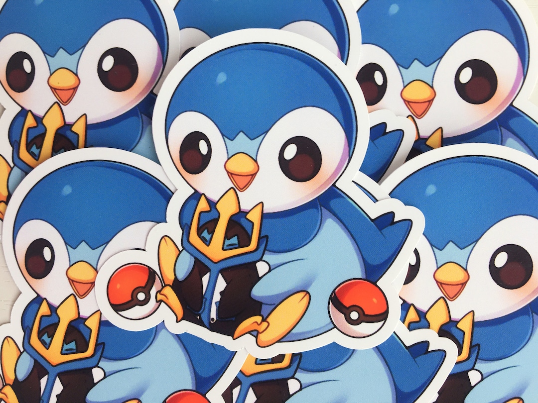 Piplup Pokemon Sticker Pegatina Pokemon Kawaii Vinyl - Etsy