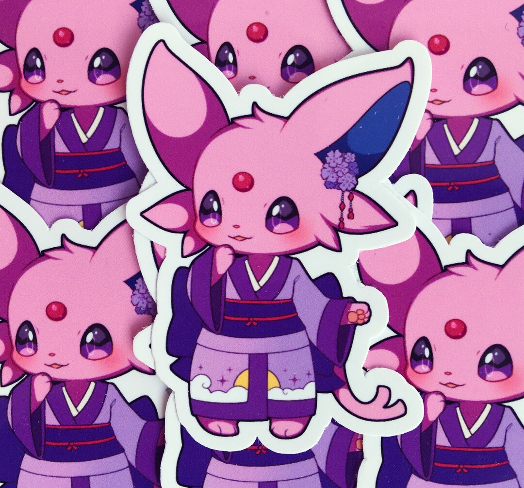 Espeon Vinyl Sticker Espeon Vinyl Sticker Pokemon Sticker Pokémon ...