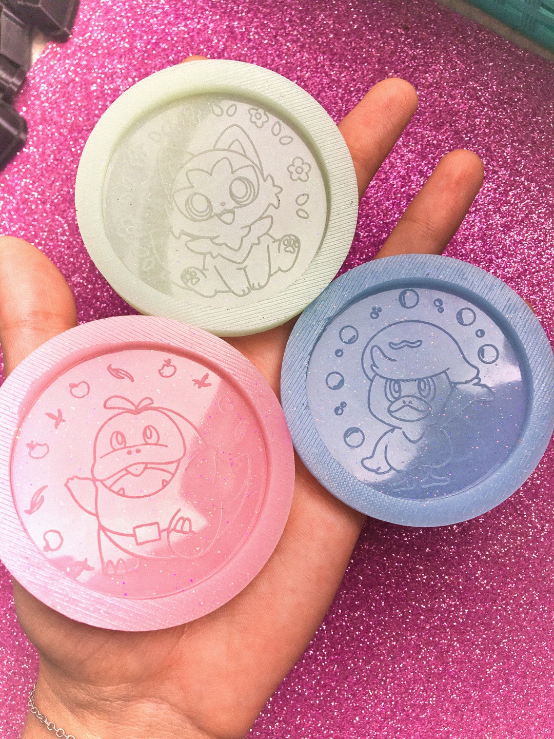 Pokemon Scarlet & Purple Molds Purple and Scarlet Pokemon Molds ...