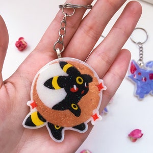 Umbreon & Espeon Keychain Pokemon Kawaii Keychain Game Geek Keychain ...