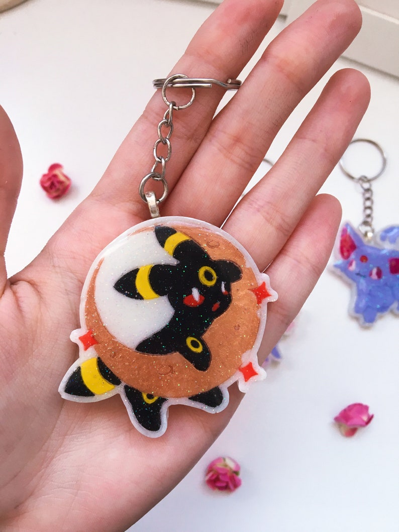 Umbreon & Espeon Keychain Pokemon Kawaii Keychain Game | Etsy