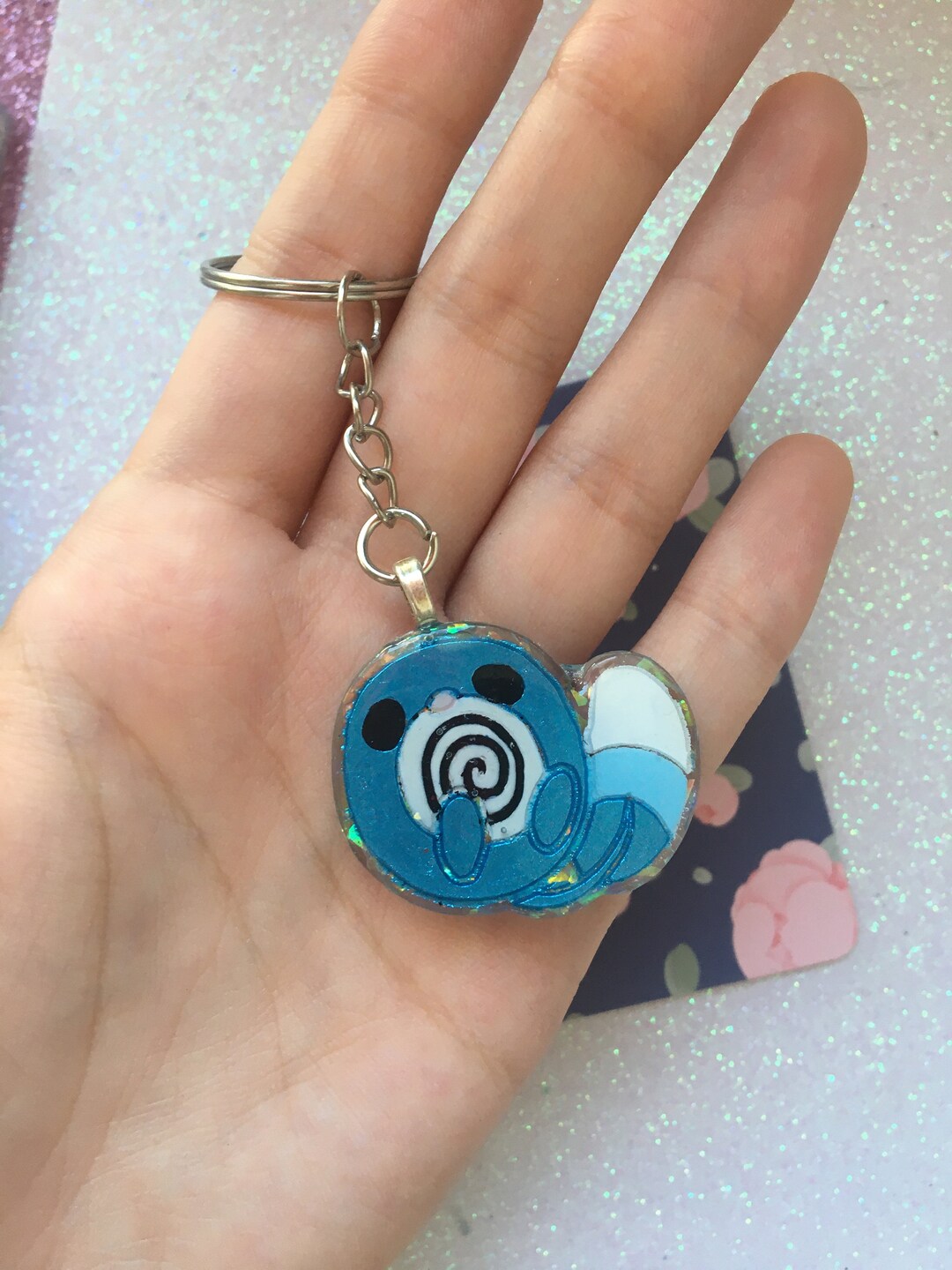 Poliwag Pokemon Keychain - Kawaii Videogame Keychain - Anime Geek ...