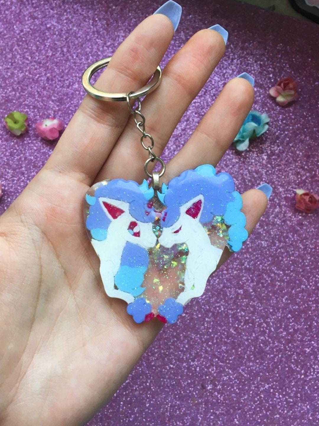 Ponyta Galar Pokemon Keychain Pokemon Keychain Kawaii Geek Keychain ...