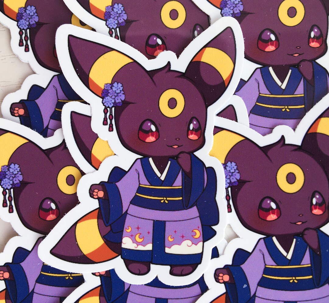 Umbreon Vinyl Sticker Pokemon Stickers Vinyl Kawaii Pokemon Pokemon ...