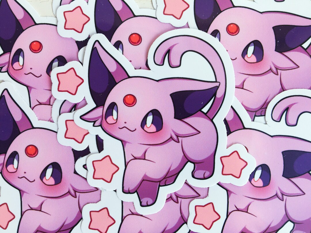 Espeon Vinyl Sticker Espeon Vinyl Sticker Pokemon Sticker Pokemon ...