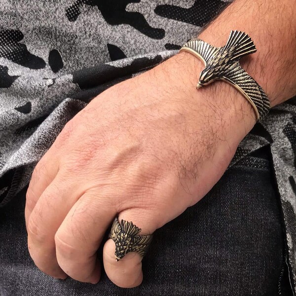 Vintage Eagle Ring - Etsy