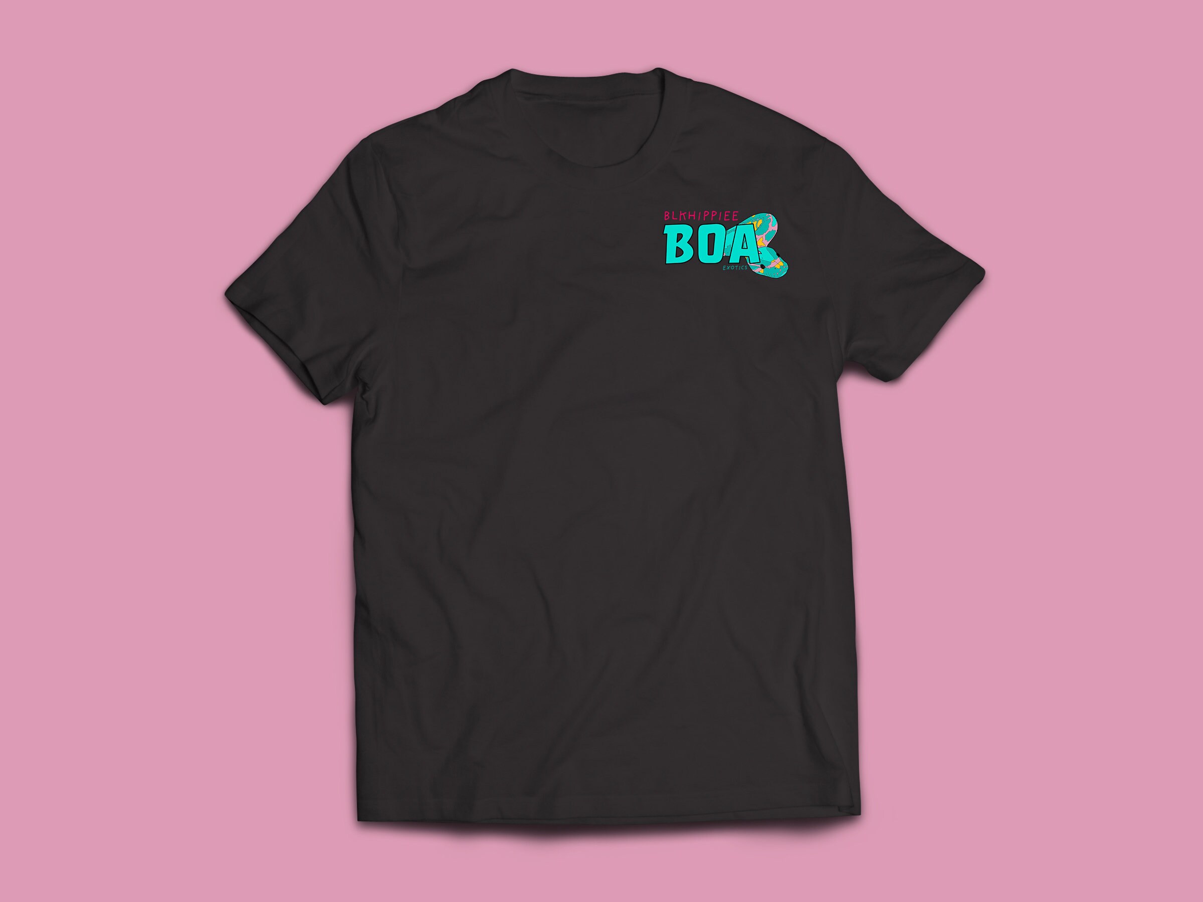 BLKHIPPIEE Boa Exotics Merch T-shirt OG Logo - Etsy