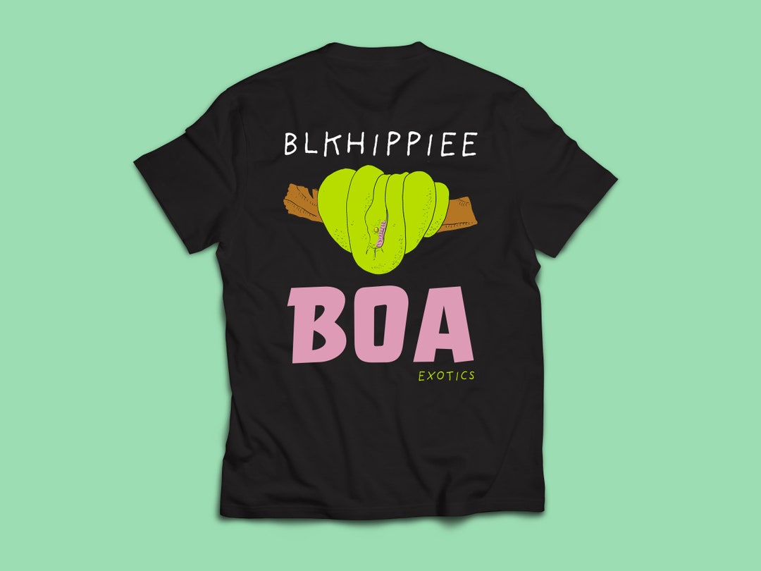 BLKHIPPIEE Boa Exotics Merch T-shirt - Etsy