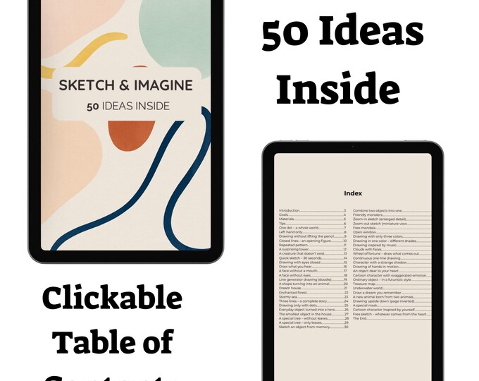 30-day Sketching Prompts – Daily Drawing Challenge (digital Download ...