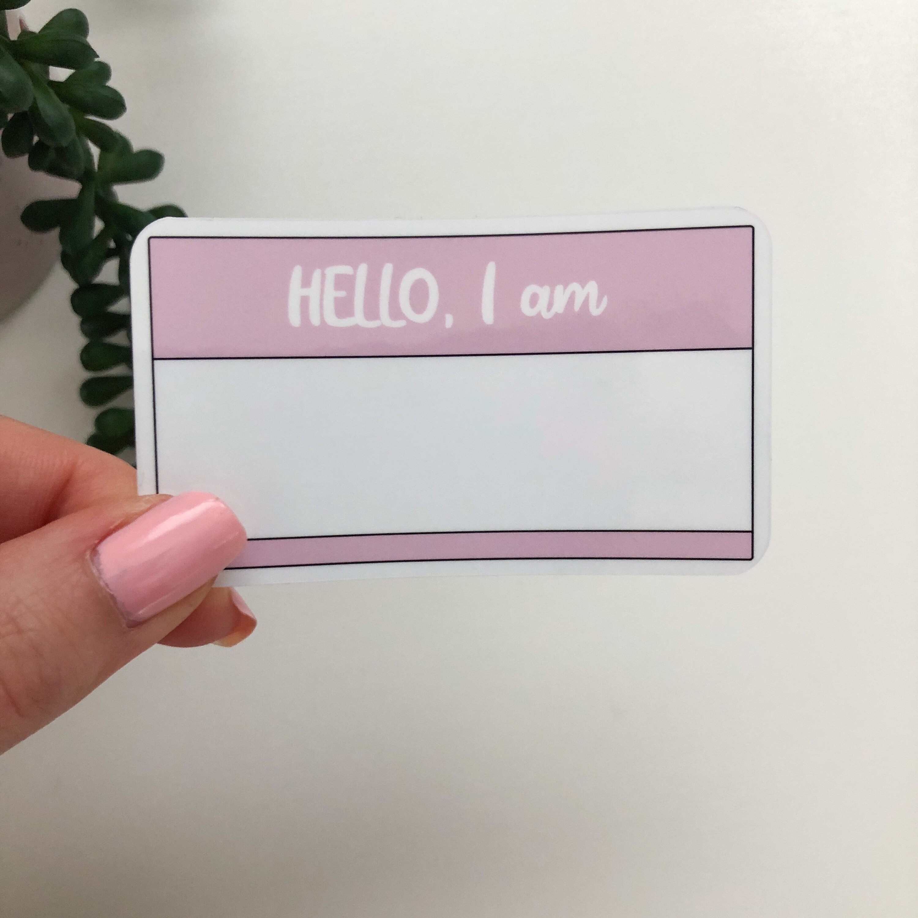 Hello I Am Sticker Small Business Supporter Sticker | Etsy