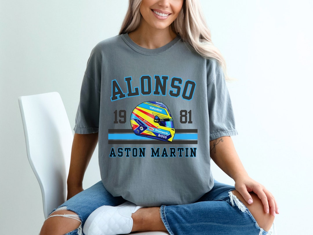 Fernando Alonso T-shirt, F1 Merch, Formula 1 Shirt, Aston Martin Tee ...
