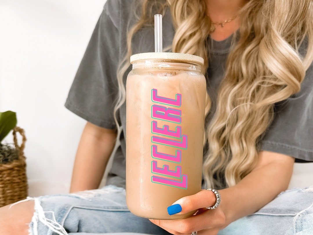 F1 Glass Cup, Formula 1 Tumbler, Girly F1 Cup, F1 Merch, F1 Gift for ...