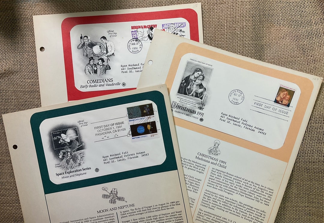 U.S. First Day Covers From the USPS With Original Stamp, Postmark, and ...