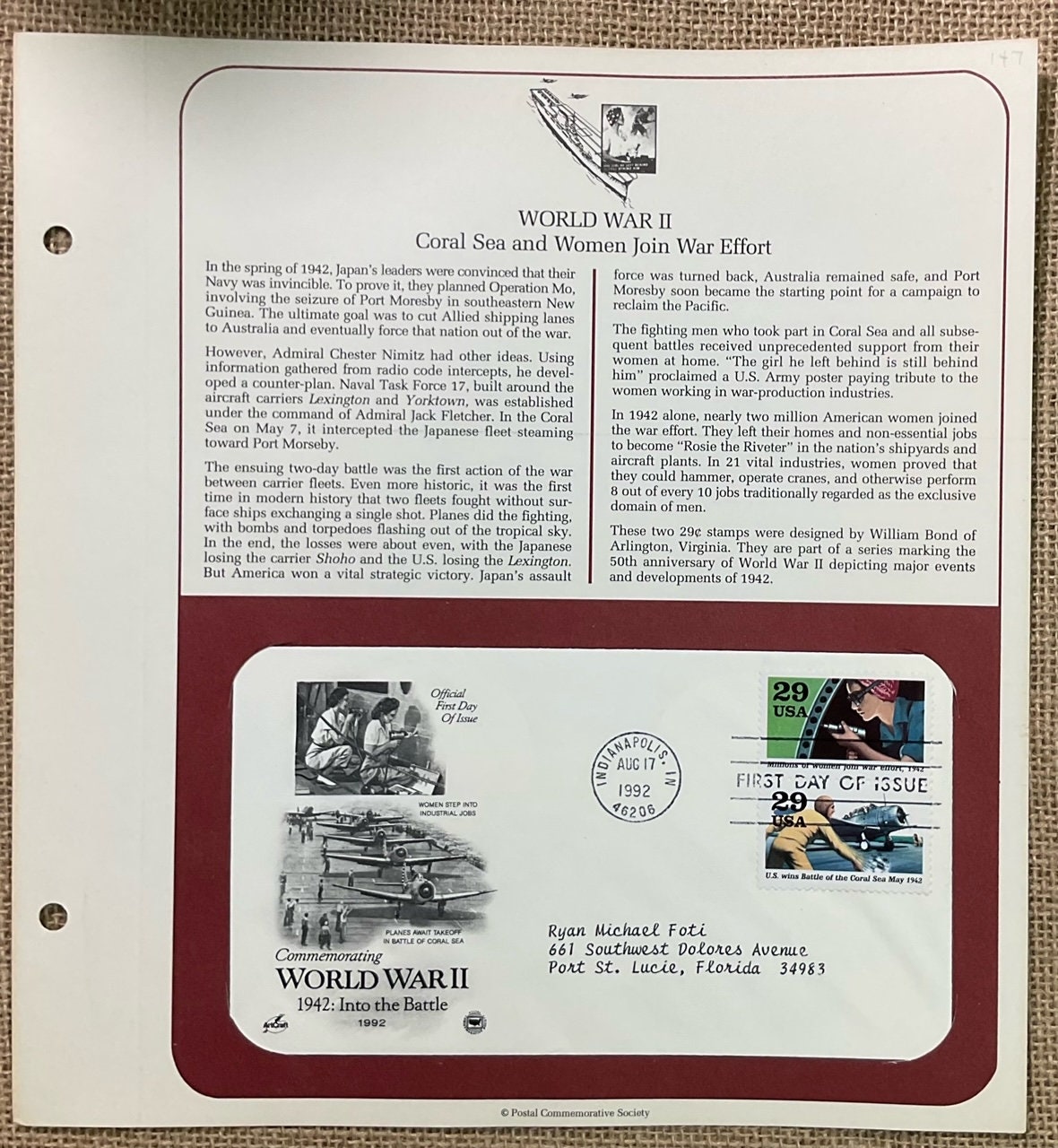 U.S. First Day Covers From the USPS With Original Stamp, Postmark, and ...