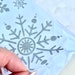 60 Reusable Silver Christmas Snowflakes Window Stickers Self Clings ...