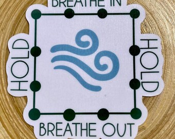 Box Breathing Sticker - Etsy