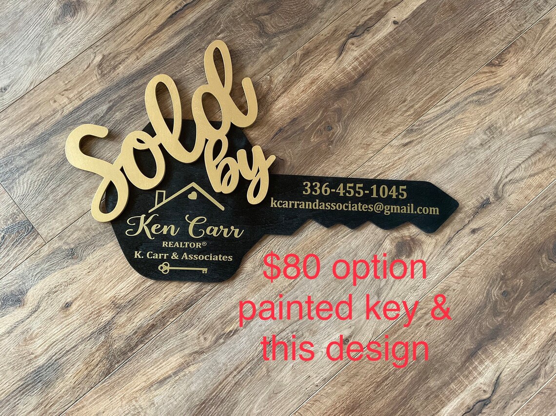 Realtor Sold Key Personalized - Etsy