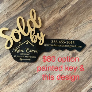 Realtor Sold Key Personalized - Etsy