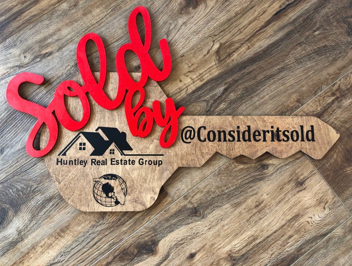 Realtor Sold Key Personalized - Etsy