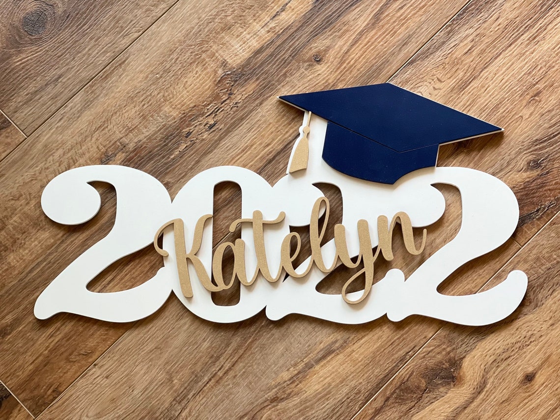 Graduation Wood Sign, Year, Class Of, Photo Props, Senior Sign ...