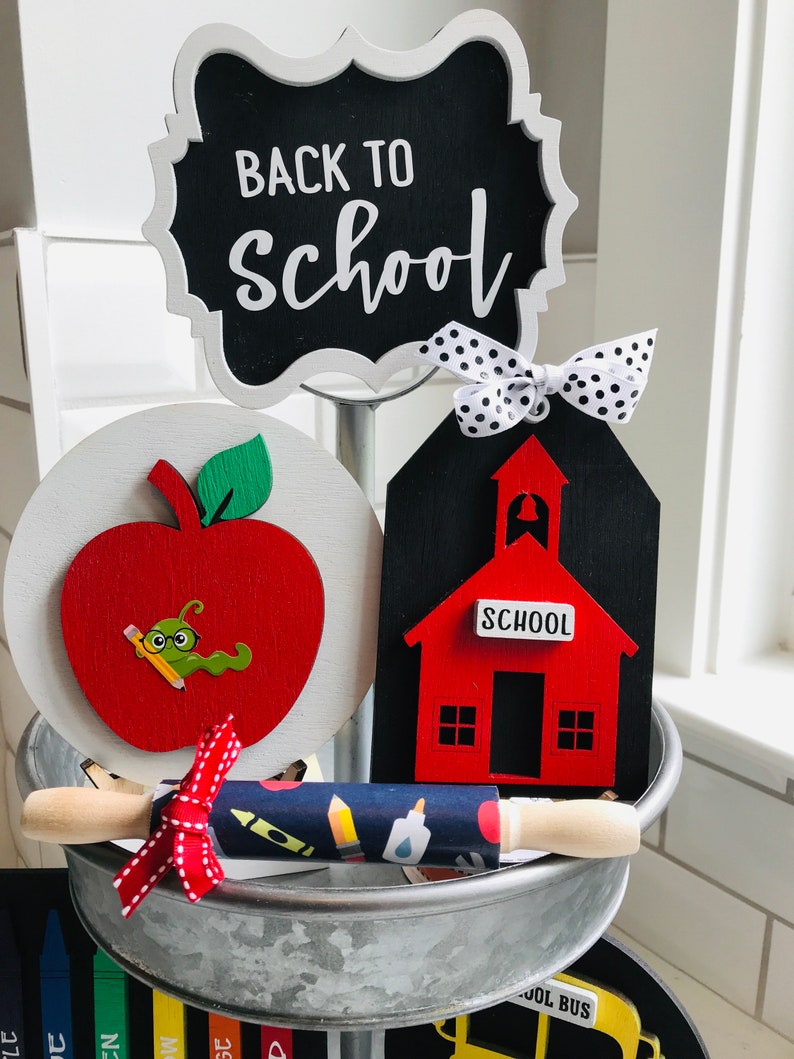 Back to School Tiered Tray Set - Etsy