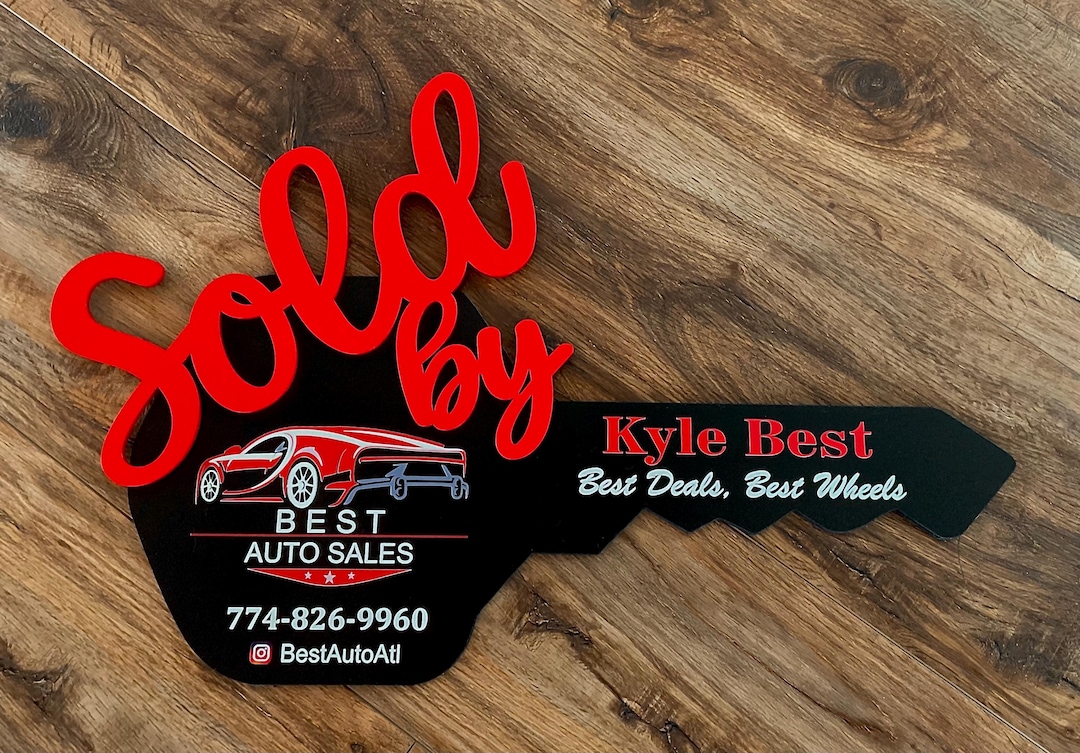Car Salesman Sign, Car Sales, Sold Sign, Just Sold, Dealership Sign ...