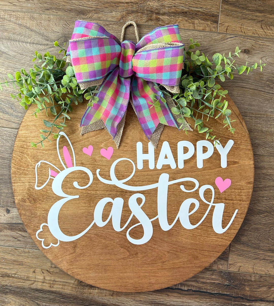 Easter Front Door Decor | Happy Easter | Easter Decor | Easter Wreath ...