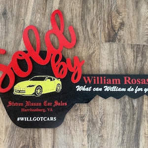 Car Salesman Sign, Car Sales, Sold Sign, Just Sold, Dealership Sign ...