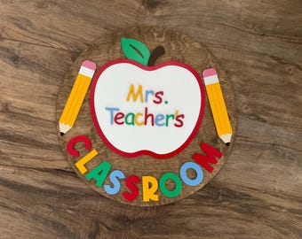 Teacher Door Hanger - Teacher Gift - Classroom Door Hanger - Back to ...