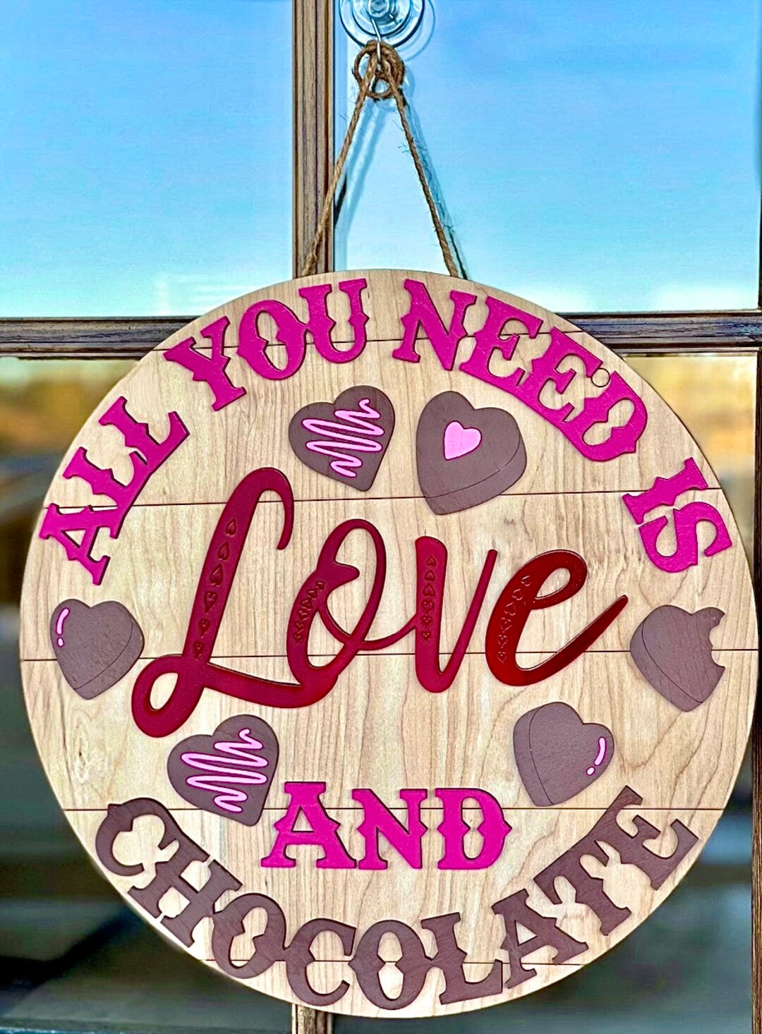 Valentine Door Hanger, Chocolate Lover, Valentine, Door Hanger, Sweet ...