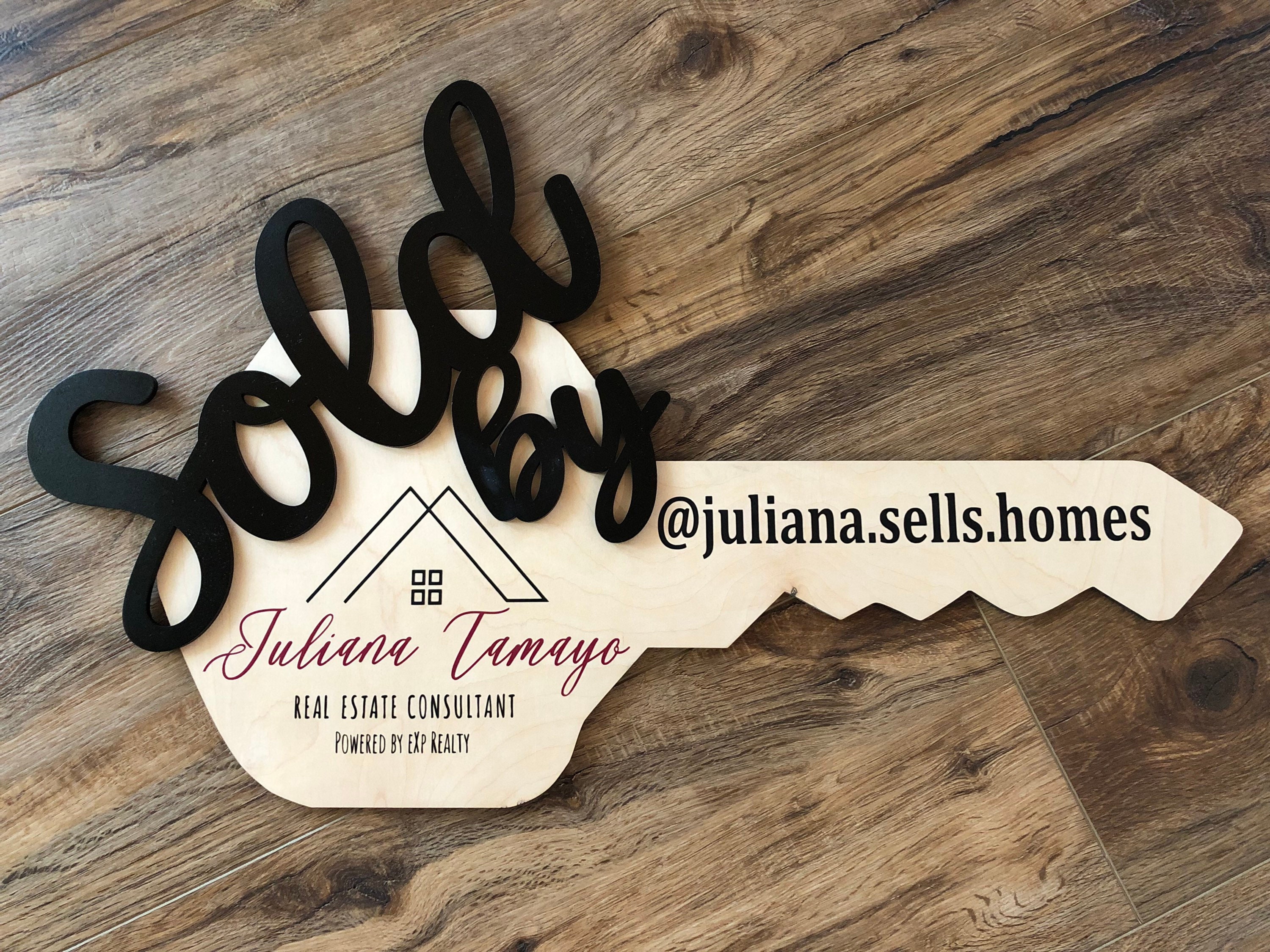 Realtor Sold Key Personalized - Etsy