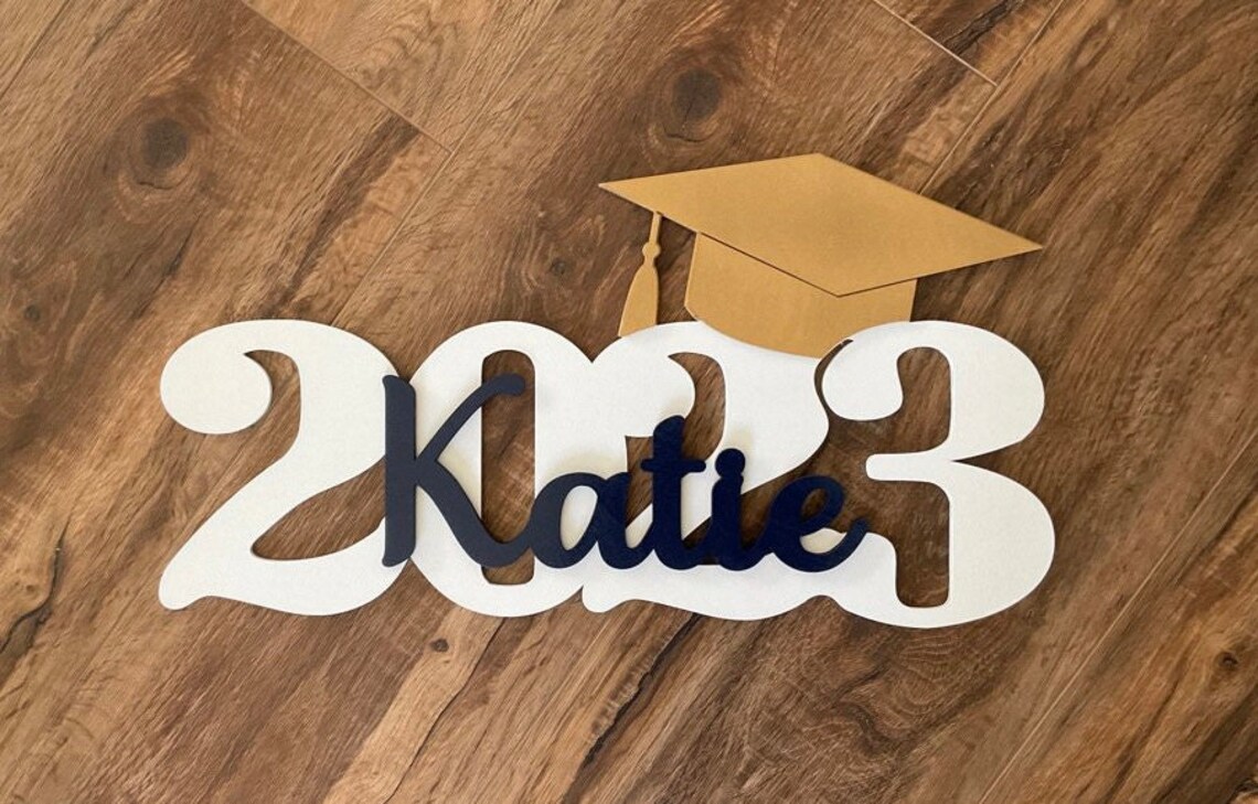 Graduation Wood Sign Year Class Of Photo Props Senior - Etsy