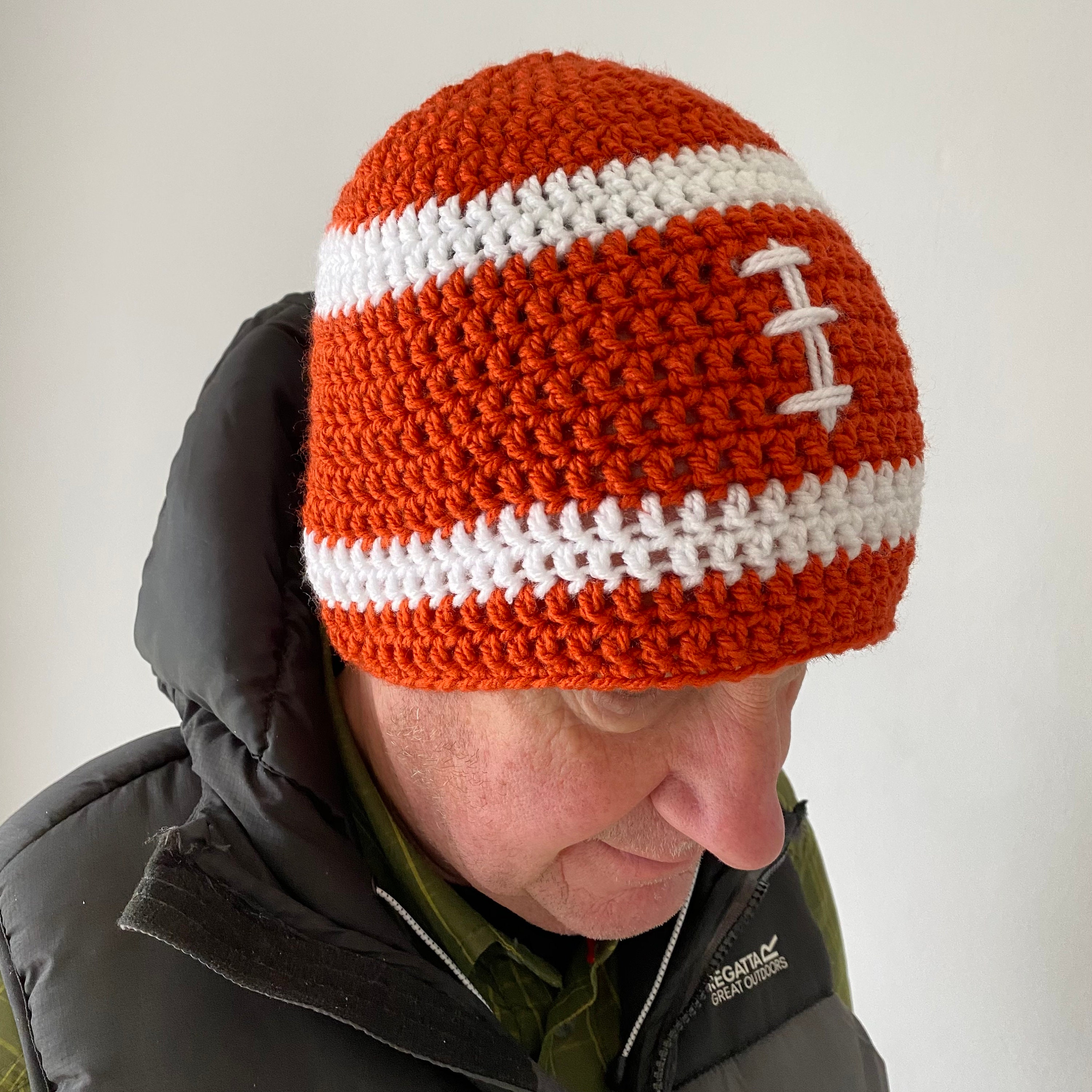 CROCHET PATTERN Rugby Ball Beanie - Etsy