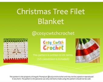 FILET Tree Christmas Crochet Pattern Christmas Tree Ornaments PATTERN ...