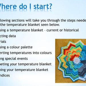 CROCHET PATTERN Star Temperature Blanket 54 Pages - Etsy