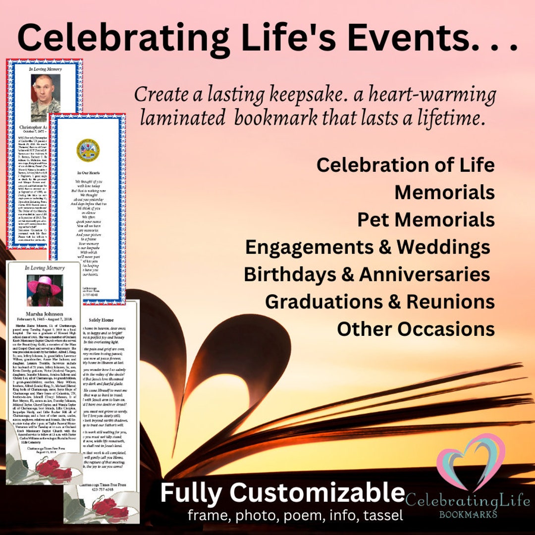 Create Your Bookmarks by Celebrating Life Bookmarks, Pkgs of 6 or More ...