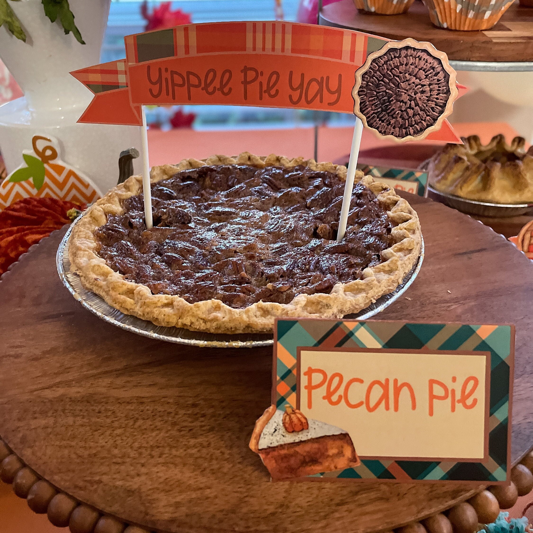 Give Thanks and Eat Pie Party Printables - Etsy