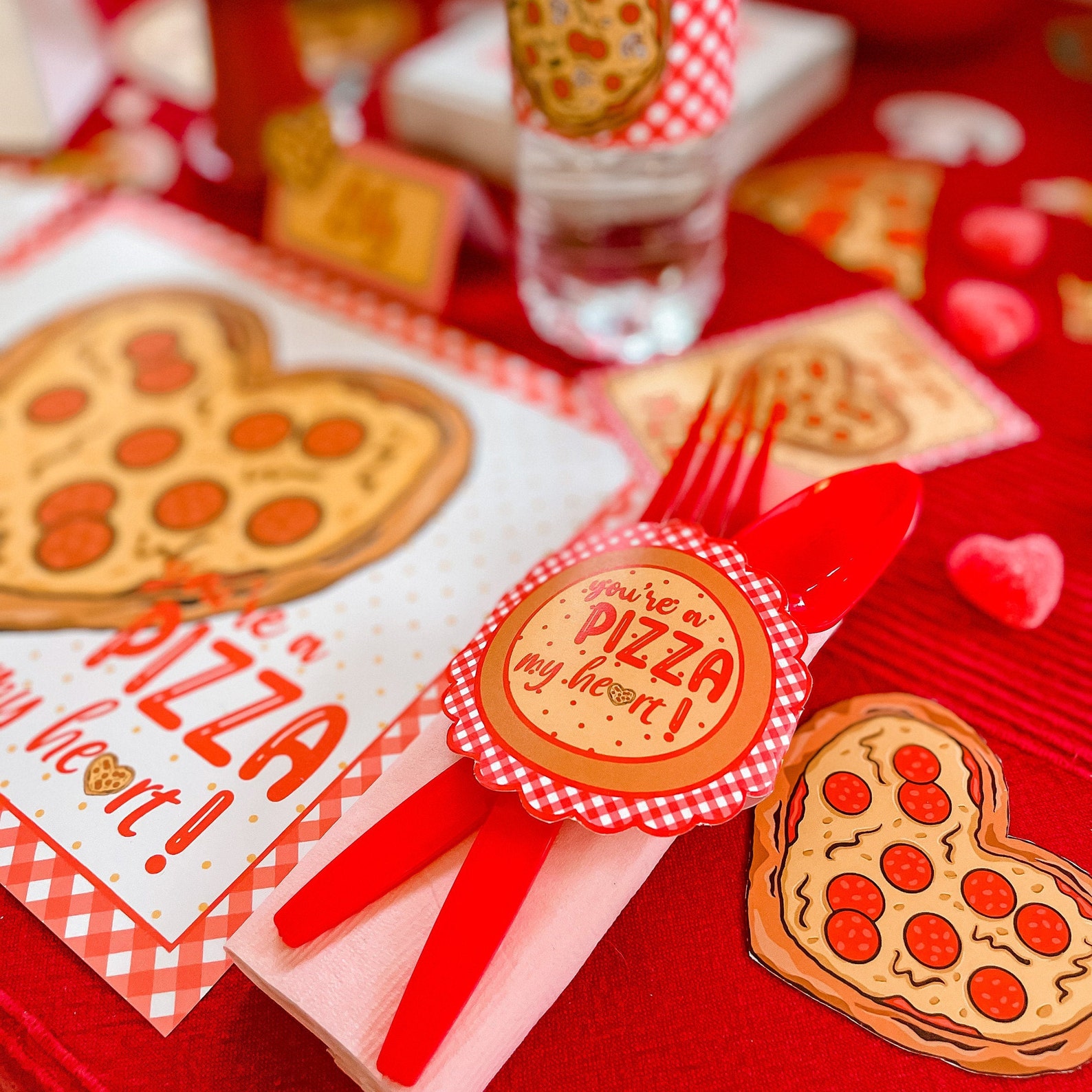 Pizza My Heart Valentines Party Printables - Etsy