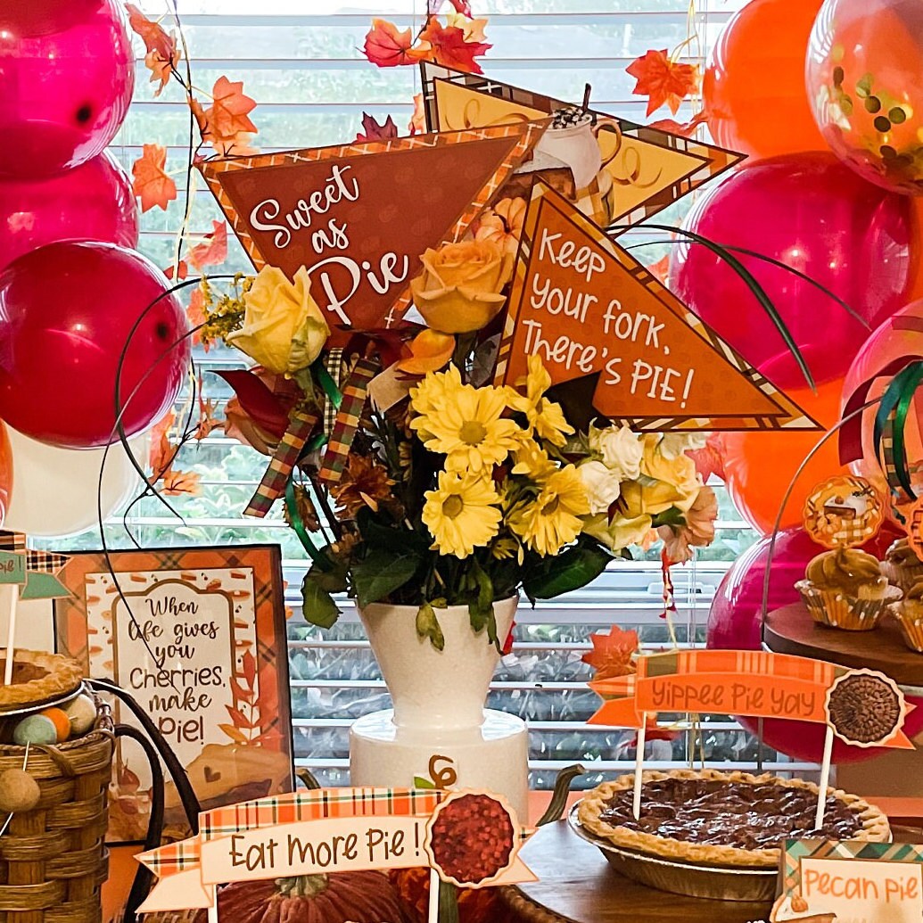Give Thanks and Eat Pie Party Printables - Etsy