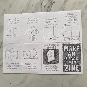 MAKE A ZINE/ A Zine About Making Mini Zines | Etsy