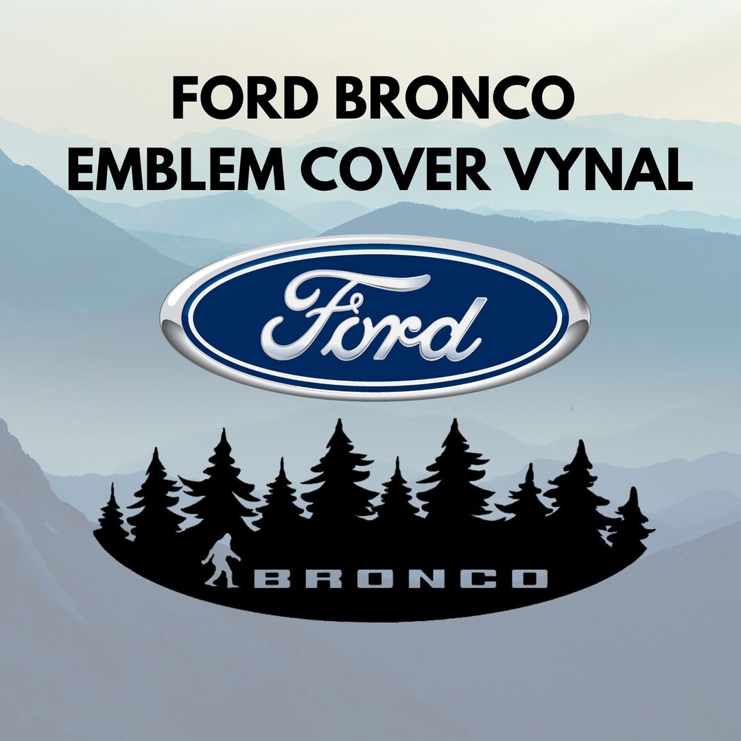 Ford Bronco 2020 - 2021 Emblem Cover Sticker/ Vinyl - Etsy