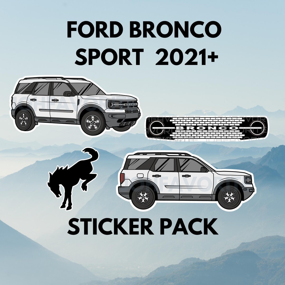 Ford Bronco Sport Sticker Pack / Set - Etsy