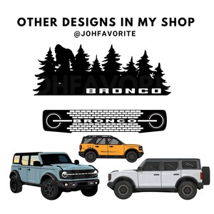 Ford Bronco 4 Door Sticker Pack - 4qty Set - Etsy